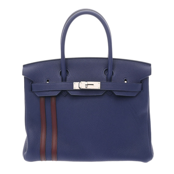 Hermes | Bags | Hermes Hermes Birkin 3 Officer Blue Ankle C Engraved ...